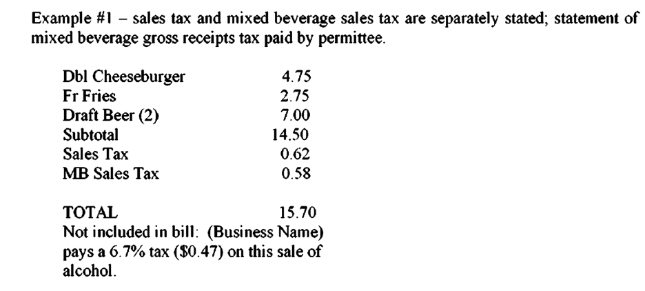 Texas Taxes for Sales of Alcoholic Beverages - Freeman Law